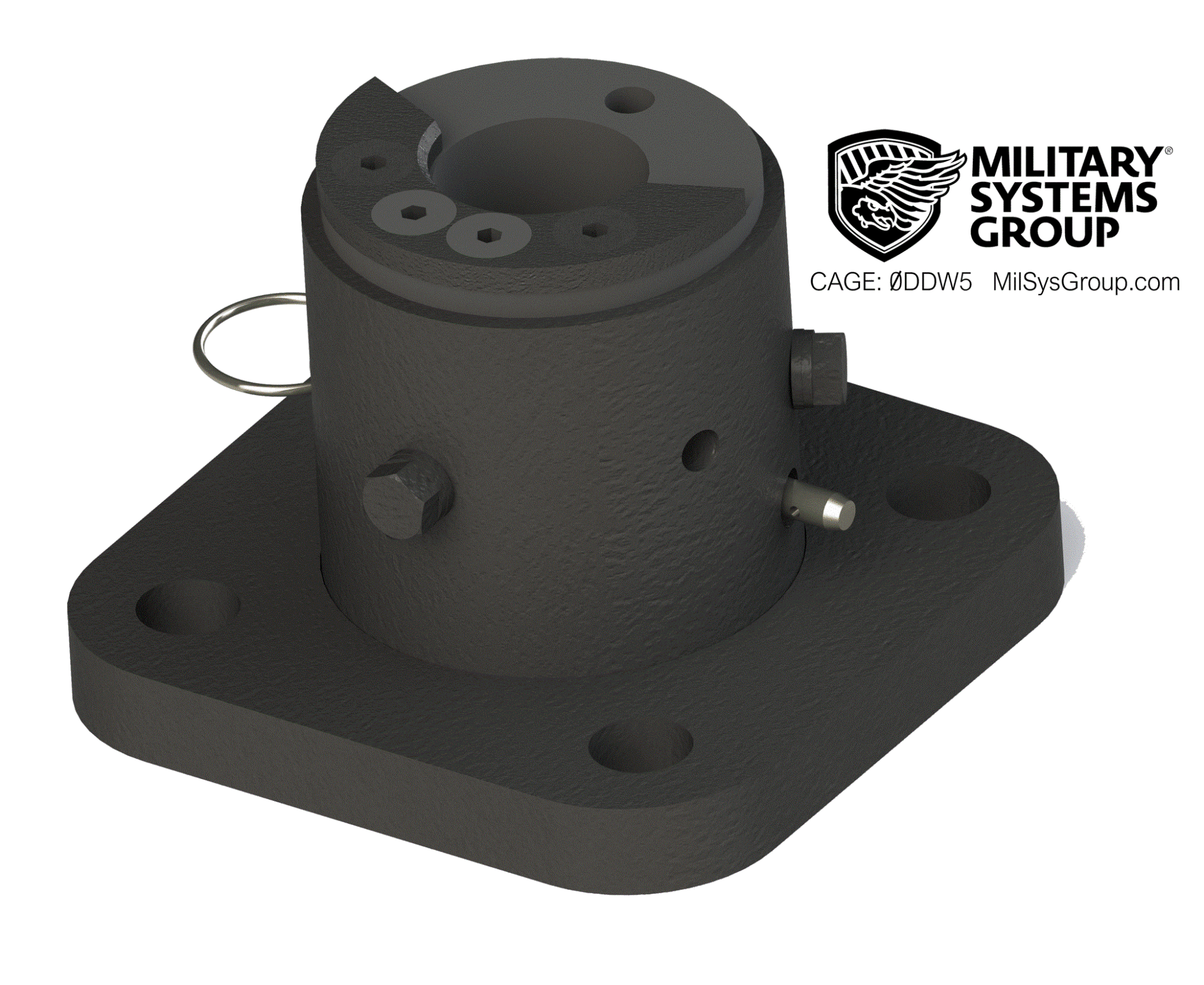 100c Boat machine gun mount pedestals | Military Systems Group
