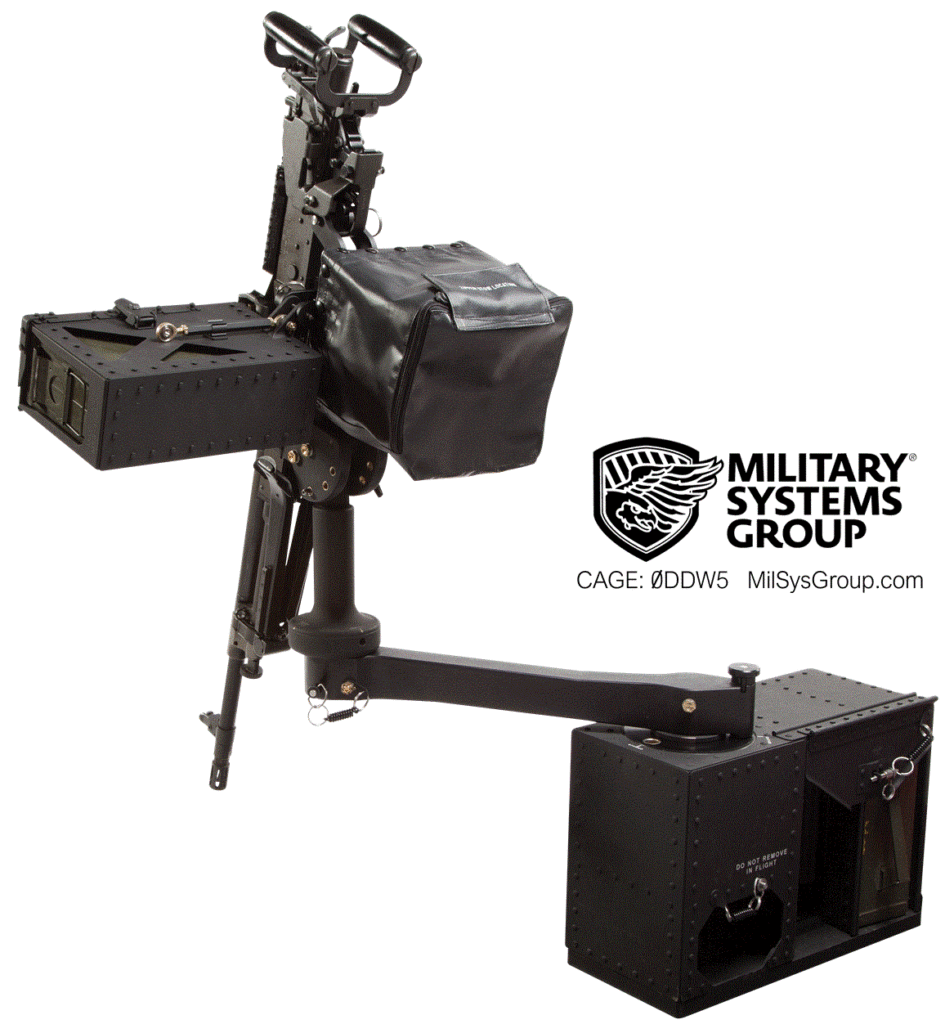 87 Helicopter machine gun door mount Sa14 | Military Systems Group
