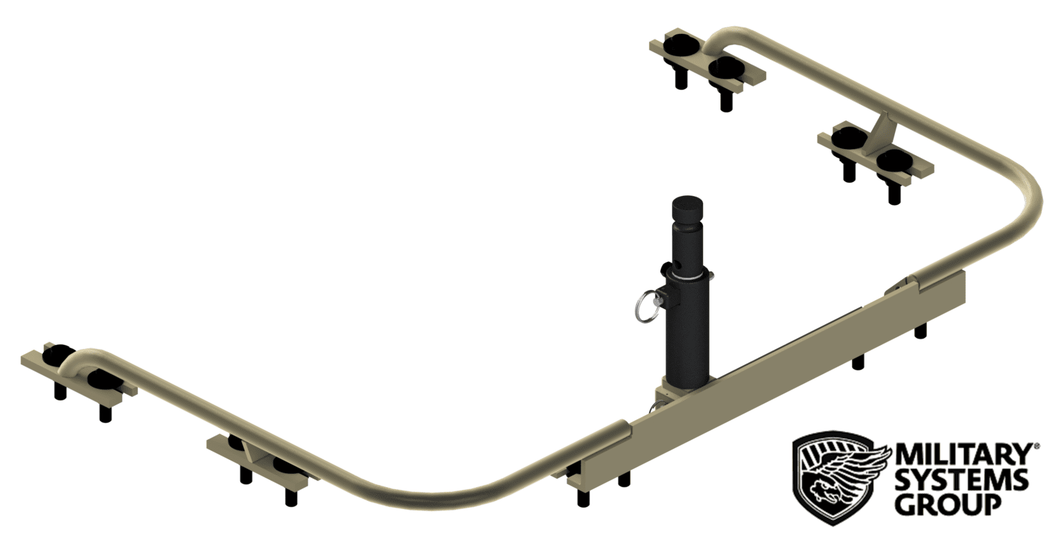 HIMARS Unarmored Cab Commander’s Hatch Handrail with Integral Swing Arm ...