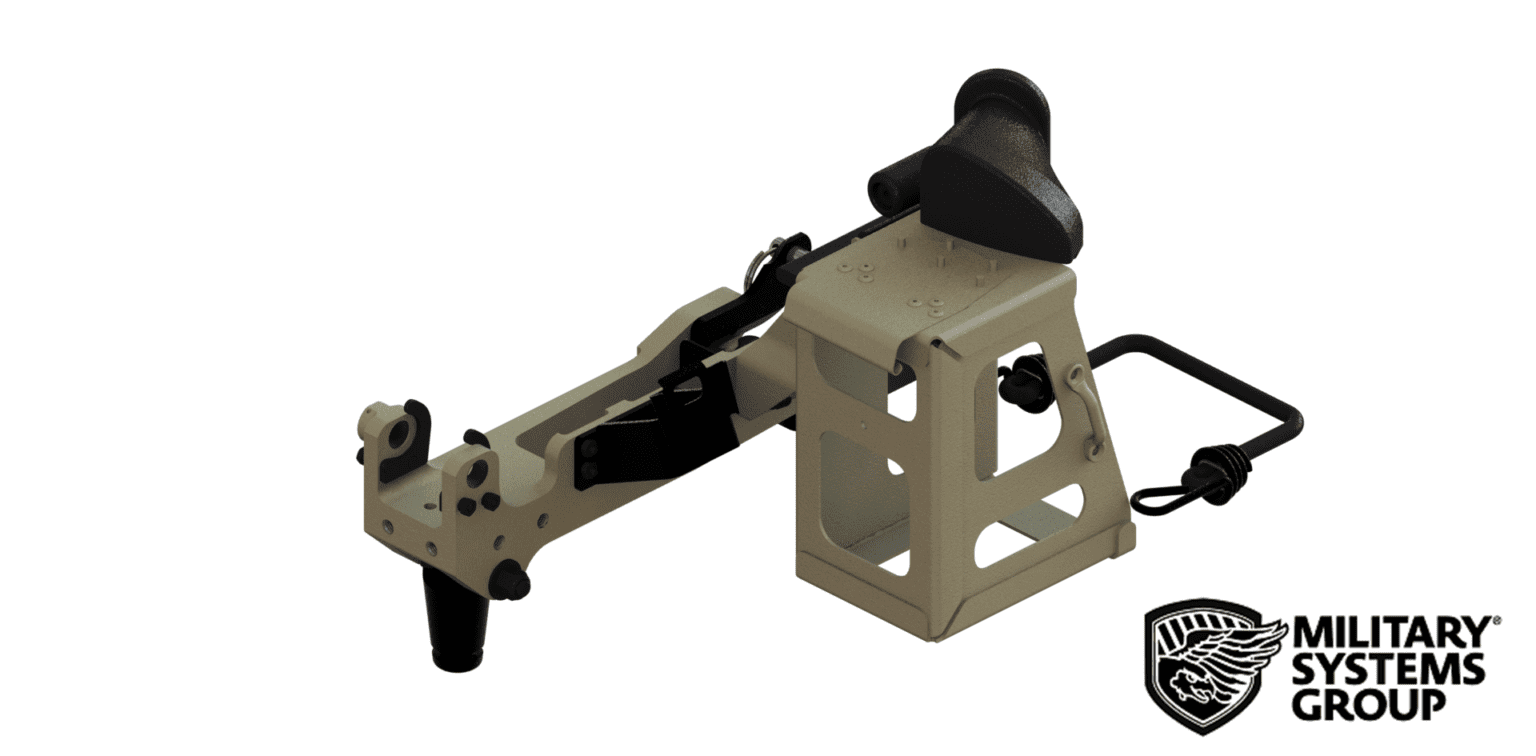 H24-4 M240/M249/MK48 Machine Gun Mount | Military Systems Group