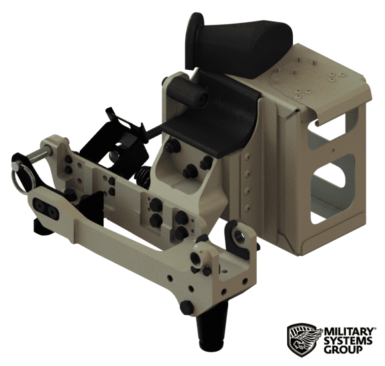 H24-4 M240/M249/MK48 Machine Gun Mount | Military Systems Group