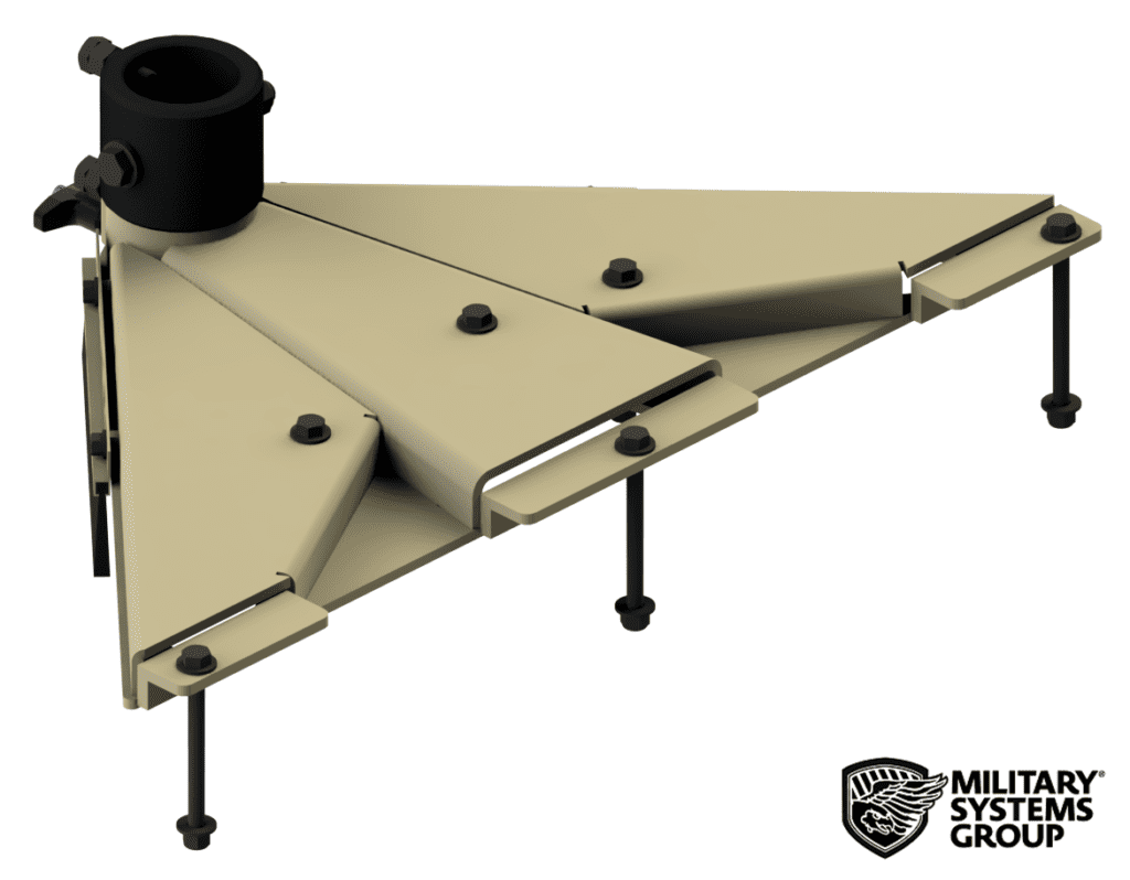 Stainless Steel Low-Profile A-Frame for M1113 HMMWV Turrets | Military ...