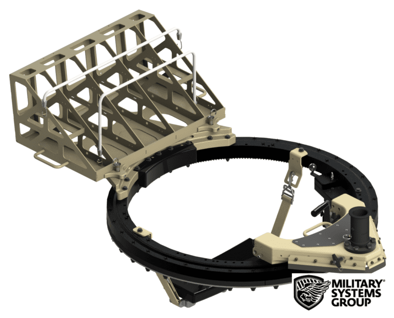 MSG 42″ Turret with folding A-Frame and 3+2-Bay ACH | Military Systems ...