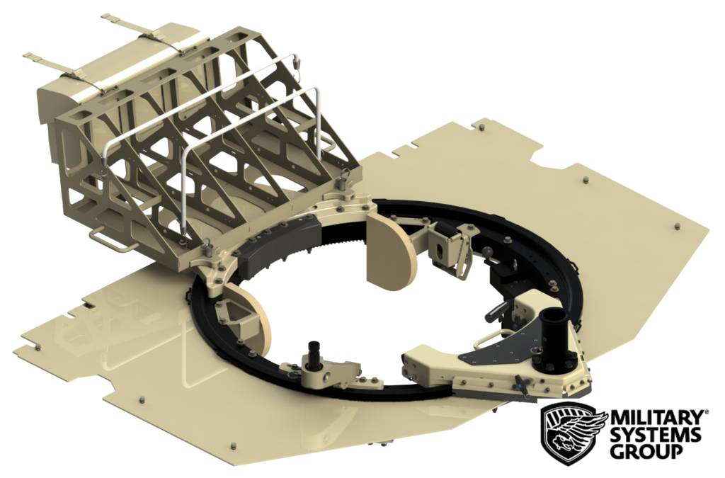 MSG 42″ Turret with deckplate and folding A-Frame for GMV 1.1 ...