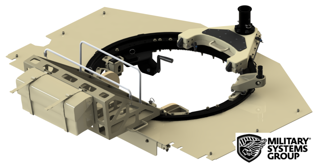 MSG 42″ Turret with deckplate and folding A-Frame for GMV 1.1 ...