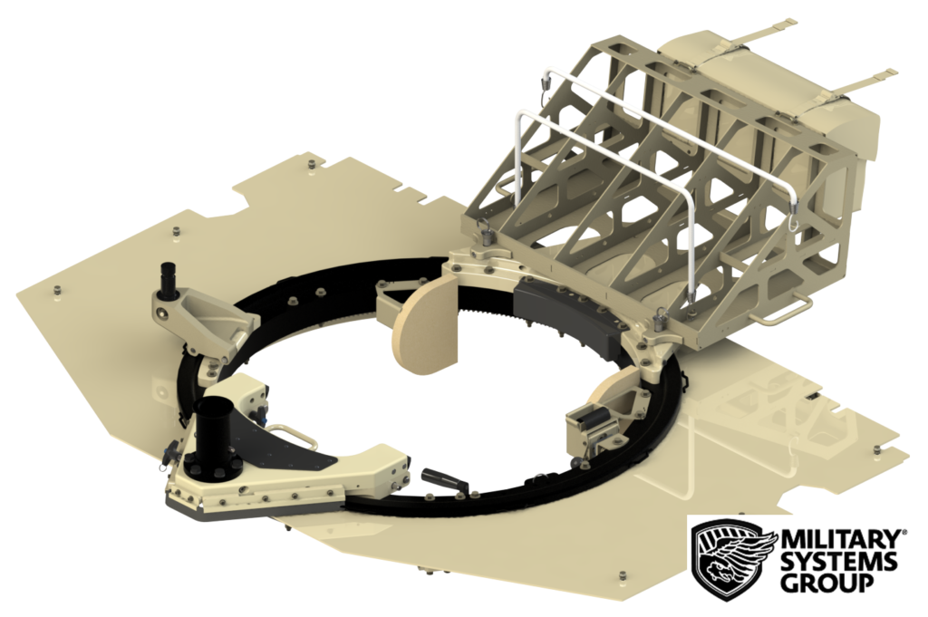 MSG 42″ Turret with deckplate and folding A-Frame for GMV 1.1 ...